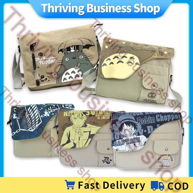 One Piece bag Totoro bag ghibli bag sling bag for men my neighbor ...