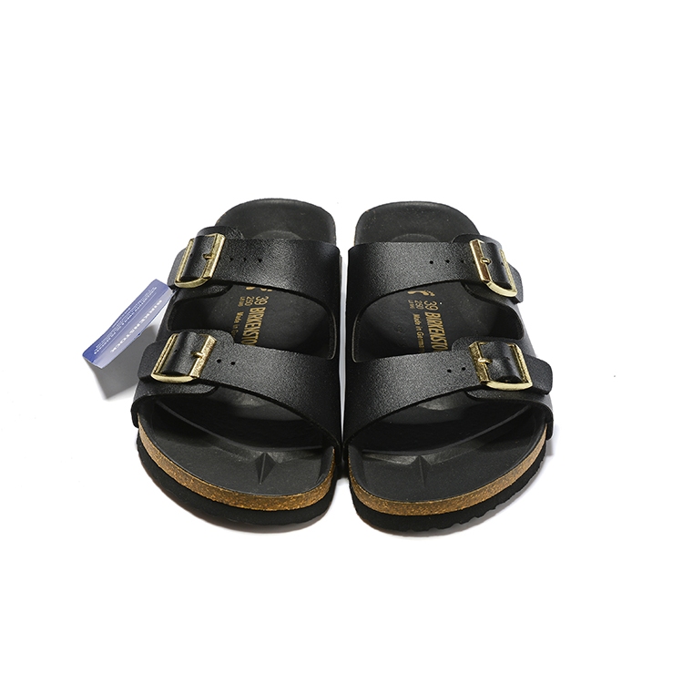802arizona Fashion Double Buckle Cork Sole Sandals | Shopee Philippines