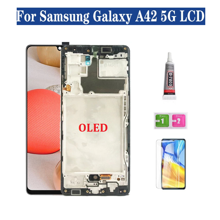 OLED With Frame For Samsung Galaxy A42 5G A426 A426B A4260 A426U LCD ...