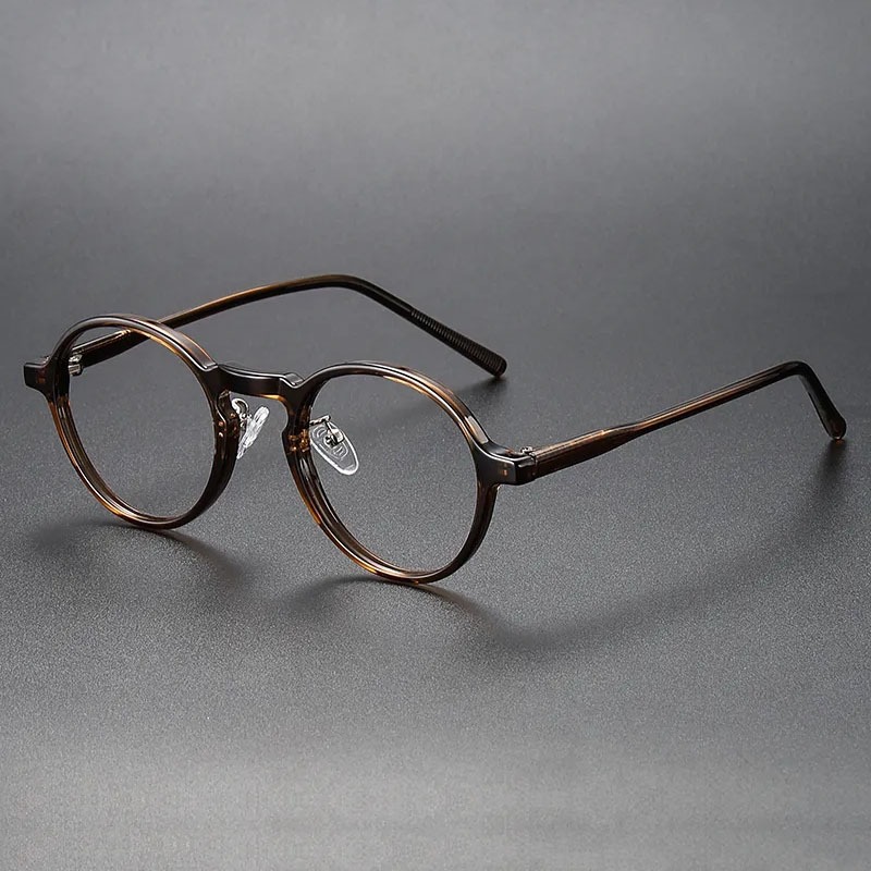 2024 Retro TR90 Frame Eyeglasses Small Round Artistic Spectacle Frame ...