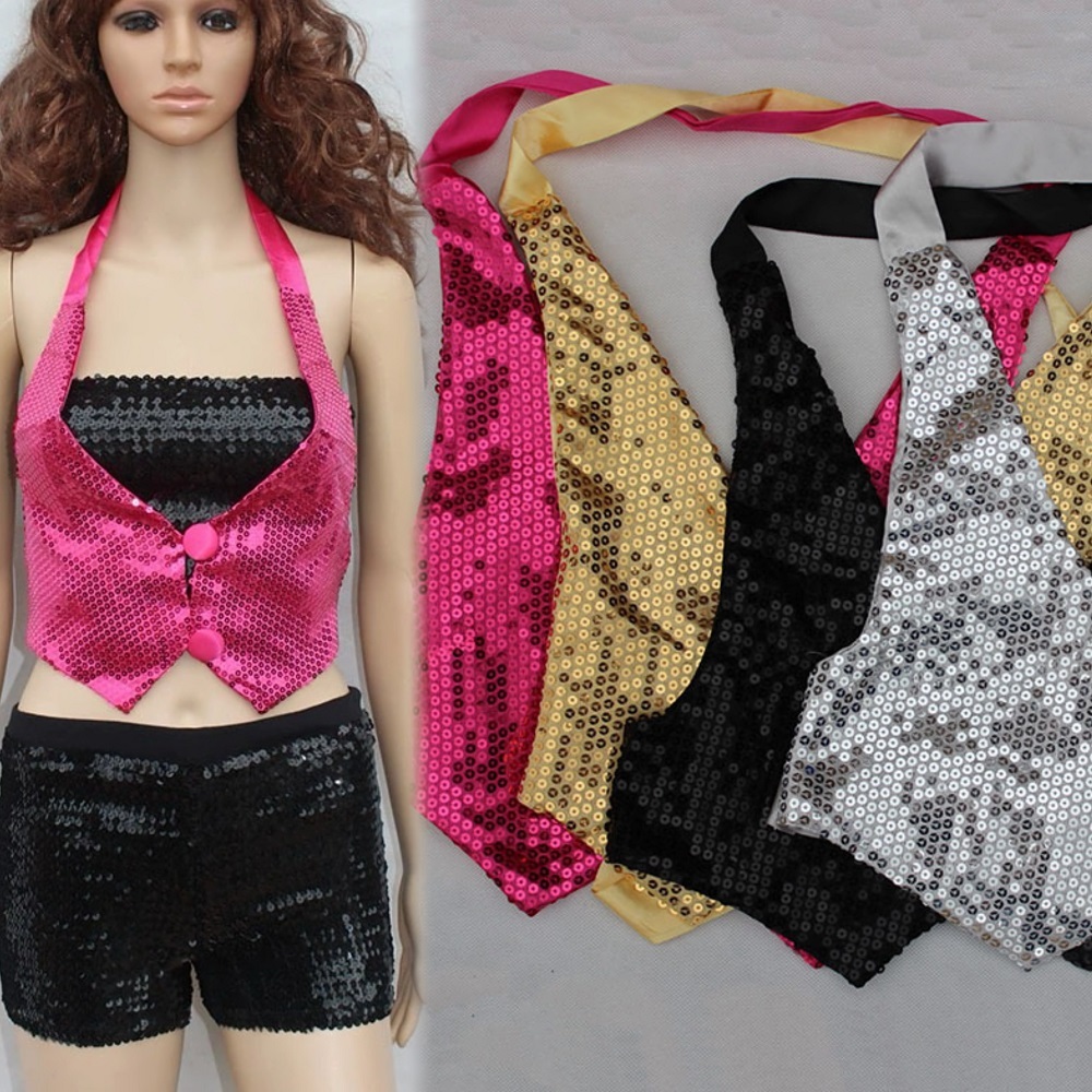 ShiningStars Eye-catching Costume Vest for Jazz dance Polyester Shiny ...