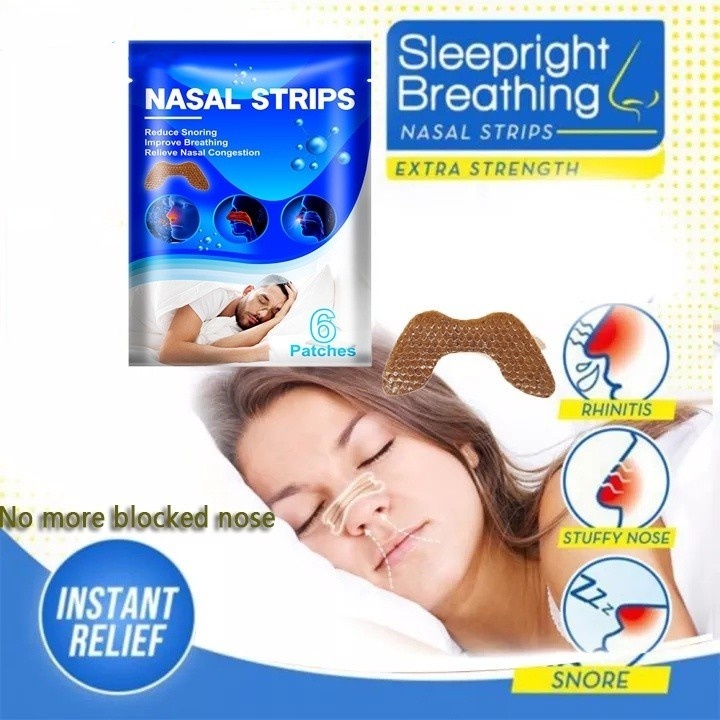 6PCS/1Bag Herbal Nasal Strips Relieve Nasal Congestion Rhinitis ...
