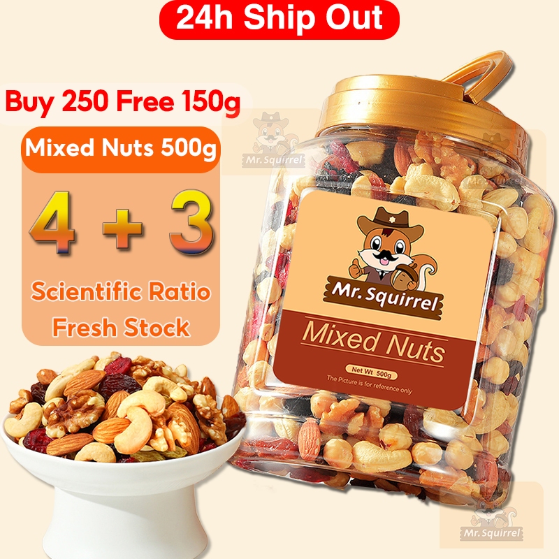 Mr Squirrel Mixed Nuts and Fruits Daily Snacks Mixed Nuts Healthy Snack ...