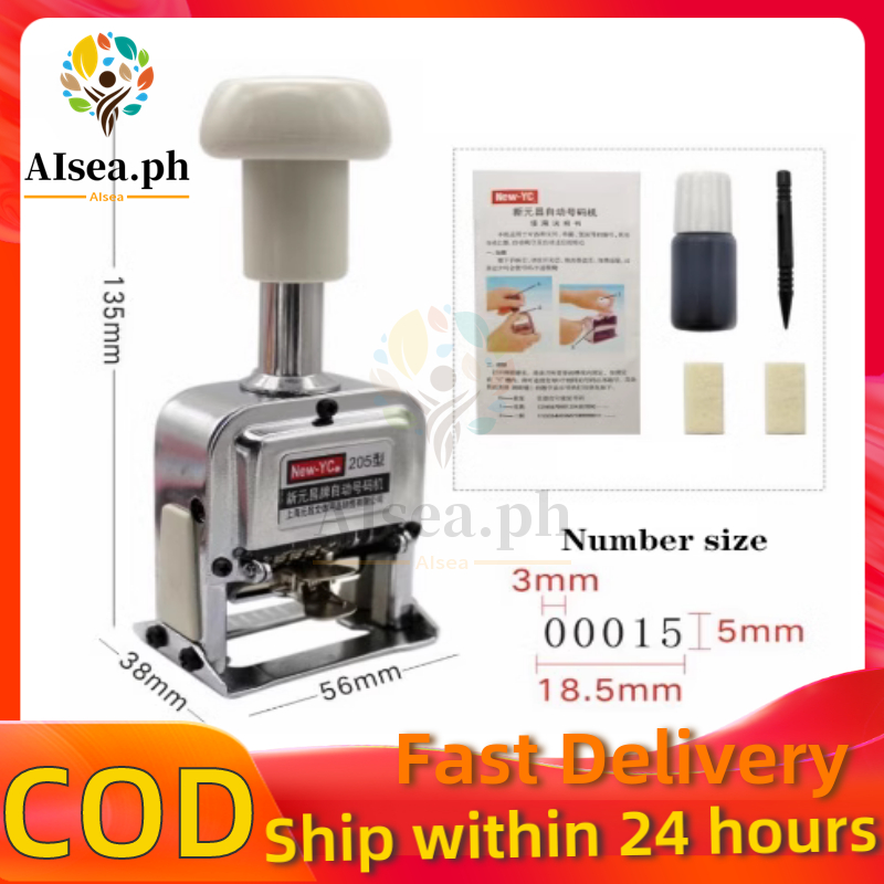 Metal Number Machine 7 Position Automatic Numbering Machine Marking ...