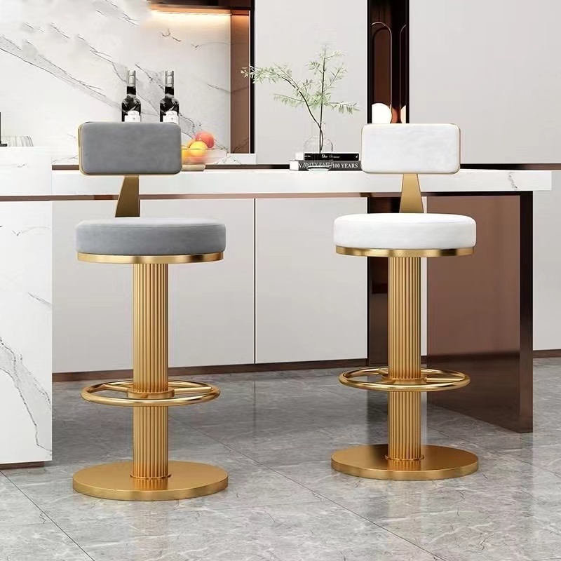 Influencer Bar Chair Rotating Liftable Household Backrest Light Luxury ...