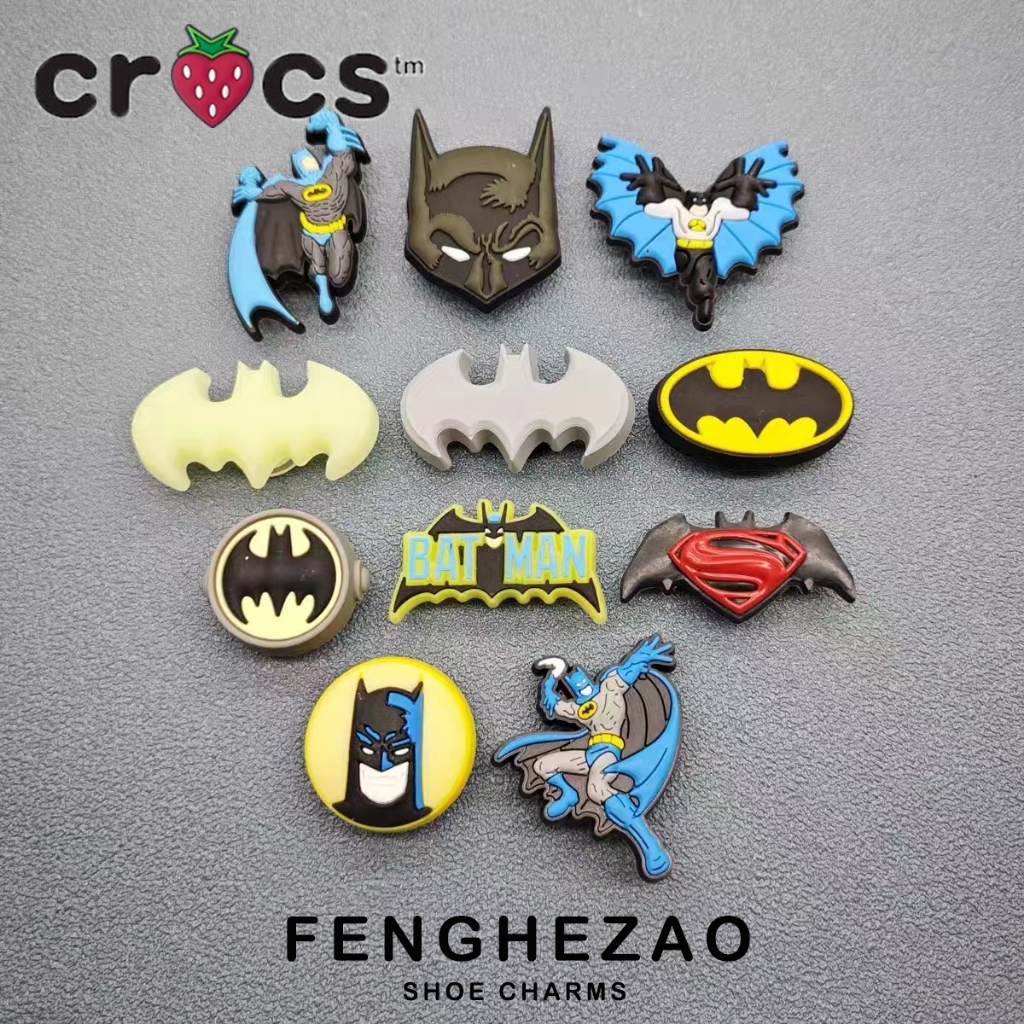 jibbitz for crocs jibbits for crocs charm Batman DIY collocation crocs ...