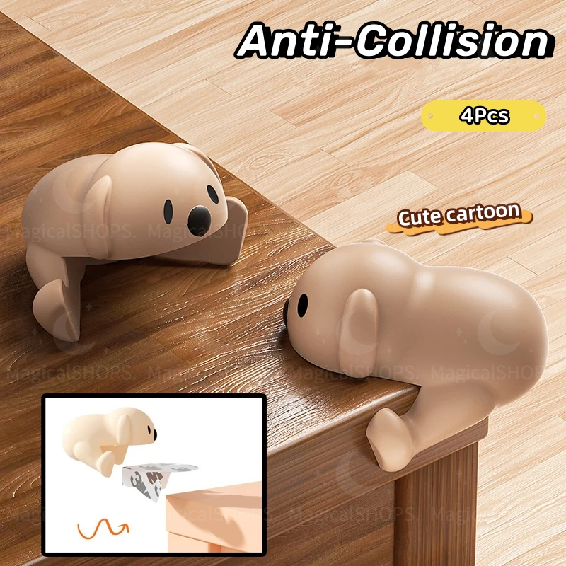 Table Corner Protector puppy shape, 4 Pcs Table Edge Protector Anti ...