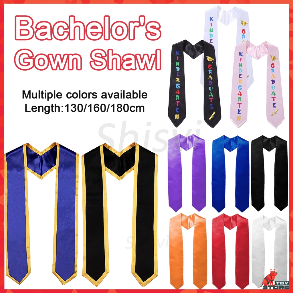 Graduation Stole Sash Satin Plain Graduate Honor Stole 62in Graduation ...