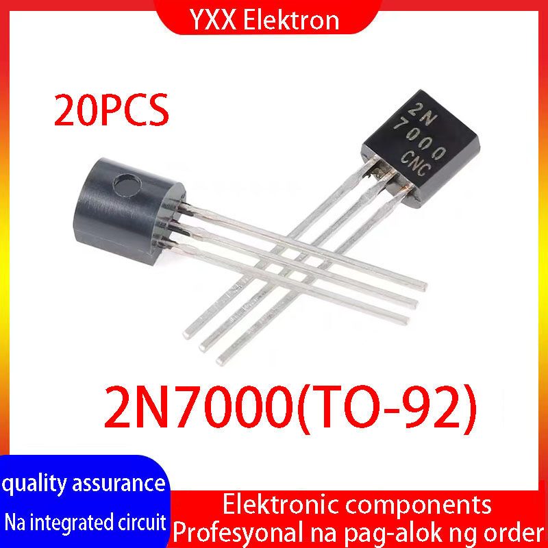 New genuine 2N7000 plug-in TO-92 N channel 60V 200mA MOSFET field ...