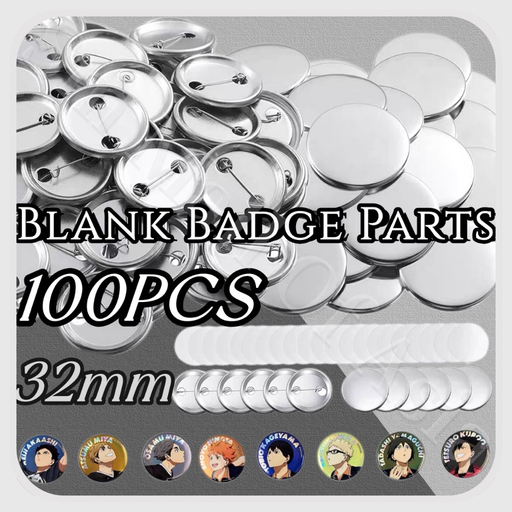 100~500pcs 32mm Button Pin Machine/Button Maker/Button Pin Customized ...