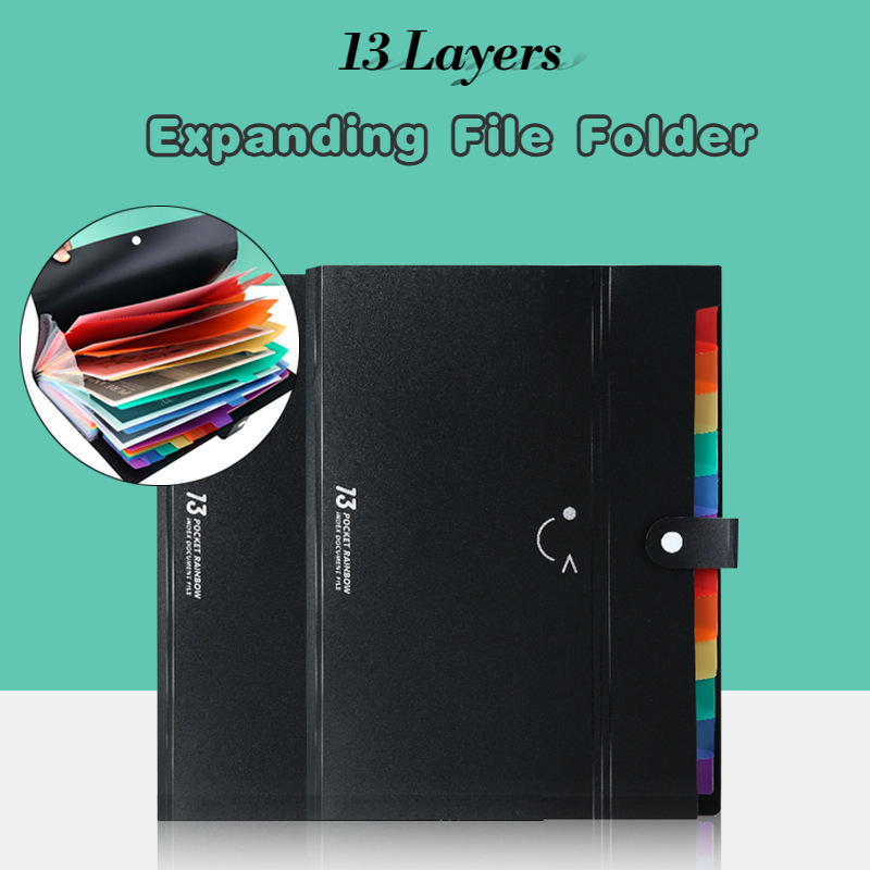 A4 Oxford Cloth File Bag Double Layer Zipper Book Paper Organizers ...