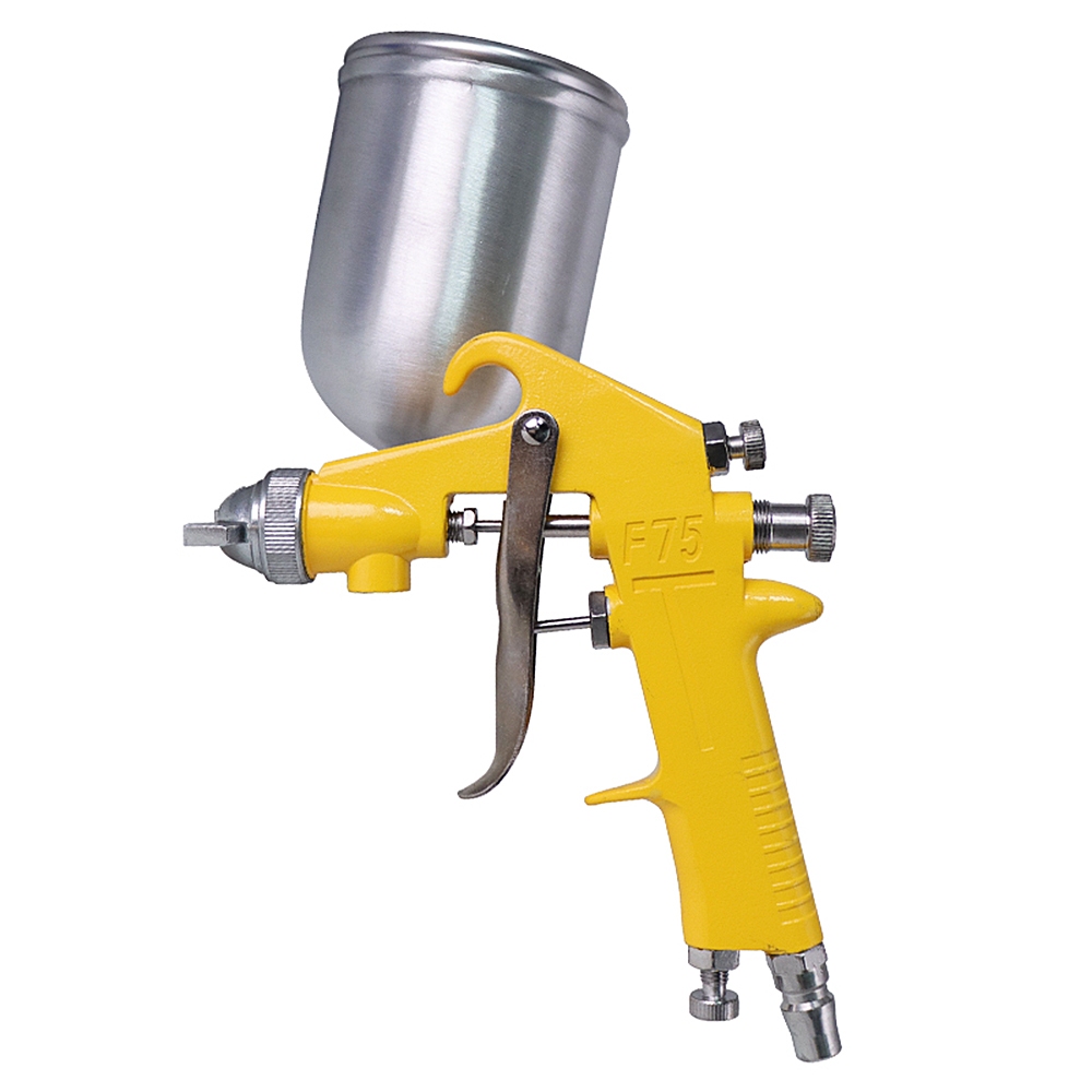 Spray Gun Gravity Type F-75G 1.5MM 400CC YWLLOW GREEN | Shopee Philippines