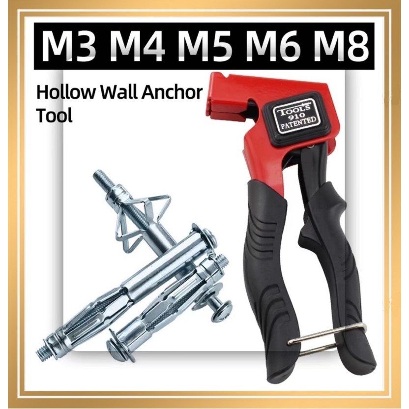 Hollow Wall Gecko Anchors Gun Heavy M3 M4 M5 M6 M8 Gypsum Board Fixing ...