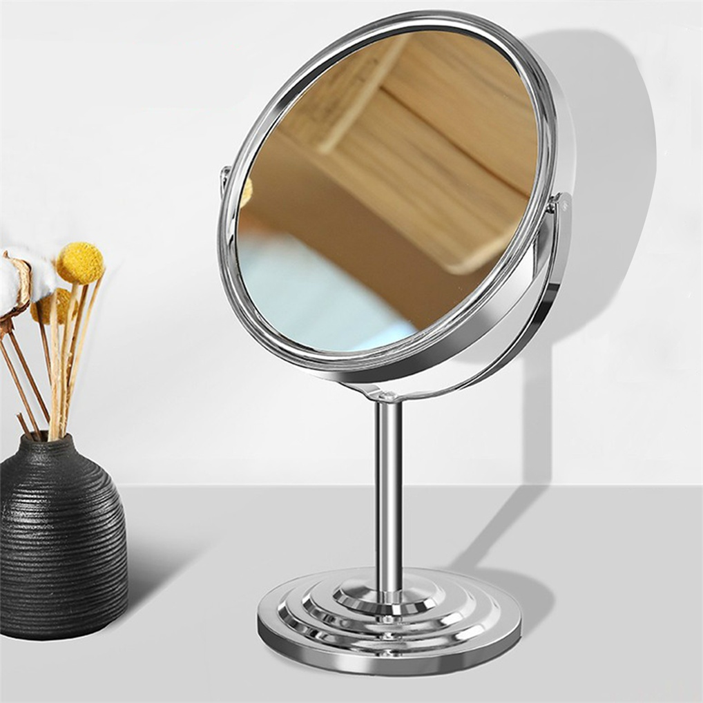 UNHO Double Sided Tabletop Vanity Makeup Mirror 3X Magnifying Cosmetic ...