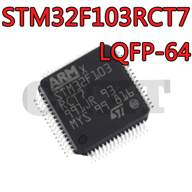 Stm32f103rct7 Patch LQFP64 Ultra-Low Power Consumption 32-Bit Embedded Microcontroller MCU Chip ...