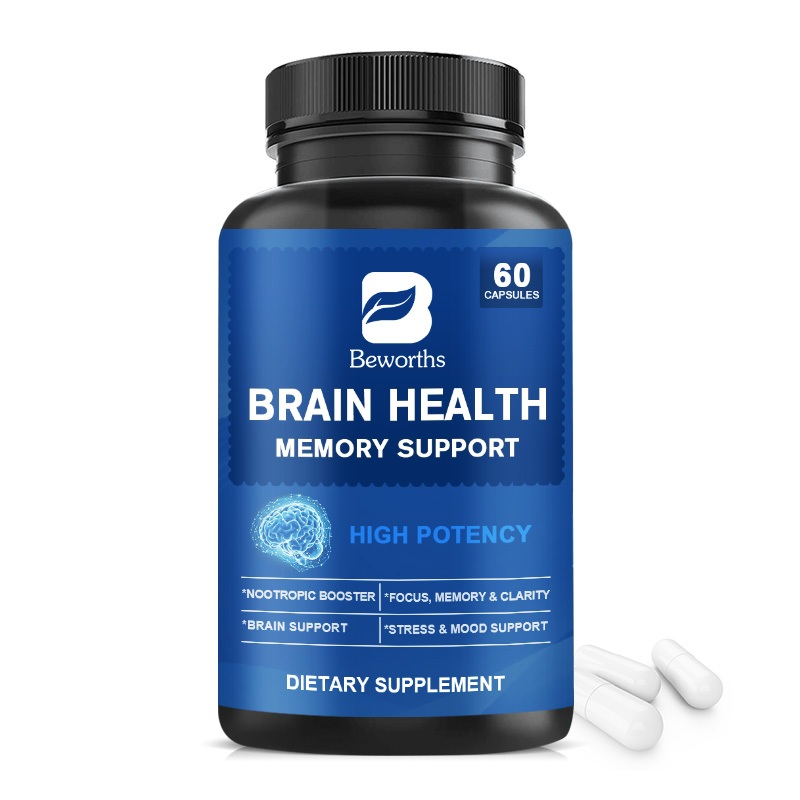 Beworths Brain Health Capsule With Bacopa, Cognitive Vitamins, DHA ...
