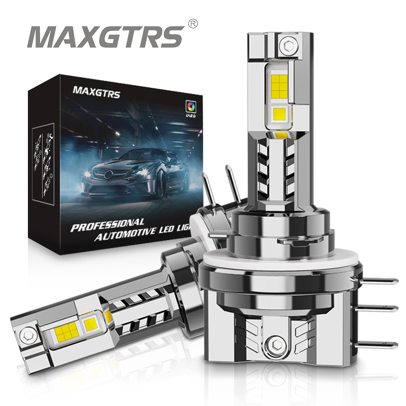 MAXGTRS 2x H15 LED Bulbs Canbus No Error 90W 24000LM CSP Car Lights for Audi Mercedes Benz ...