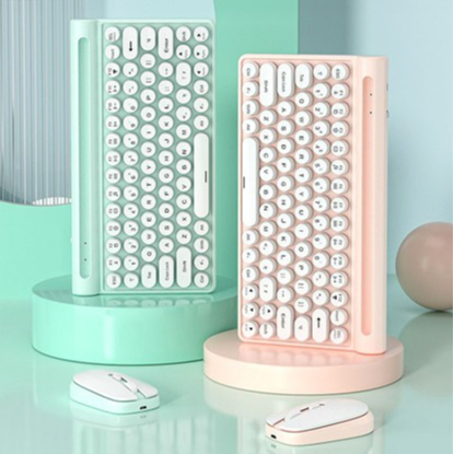 Wireless Keyboard and Mouse Combo Set 2.4Ghz Bluetooth Silent TYPE-C ...