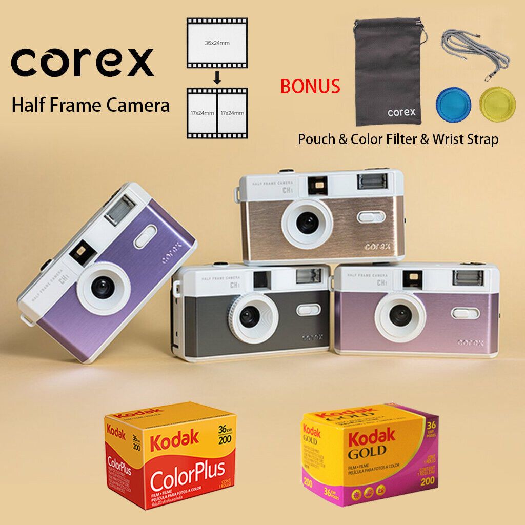 Corex CH1 Half Frame Film Camera Reusable Camera Like H35 Camera ...