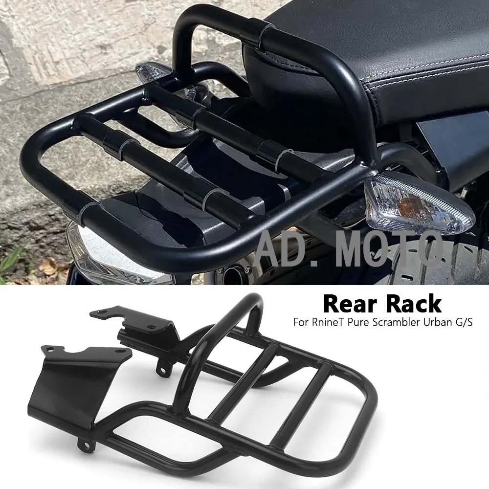 Motorcycle RNINET Rear Rack Luggage Holder Passenger Hand Rail Bar Grip ...