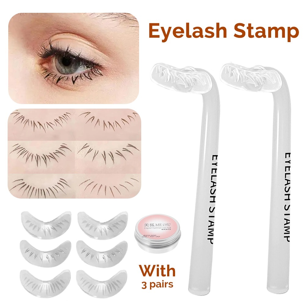 Foreverlily Lower Eyelash Stamp Reusable Silicone Stamps Natural ...