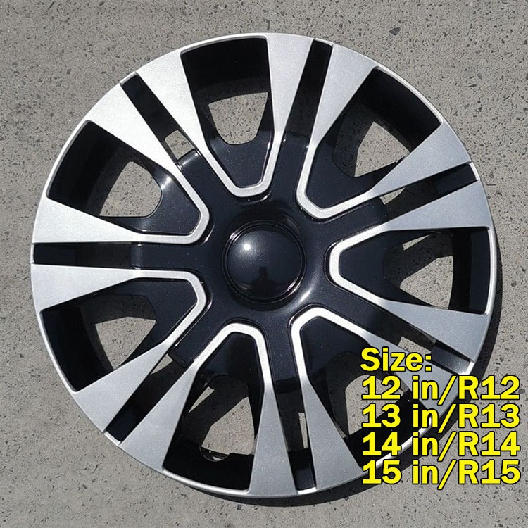 [in-stock]4 Pcs Set Universal Wheel Hub Cover R12/R13/R14/R15/ Wheel Hubcap Modified Car Wheel ...