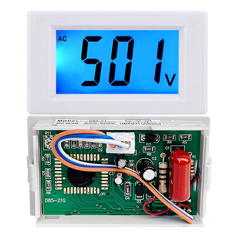 AC 0-500V Voltage Regulator Display LCD Digital Display Meter Voltmeter ...