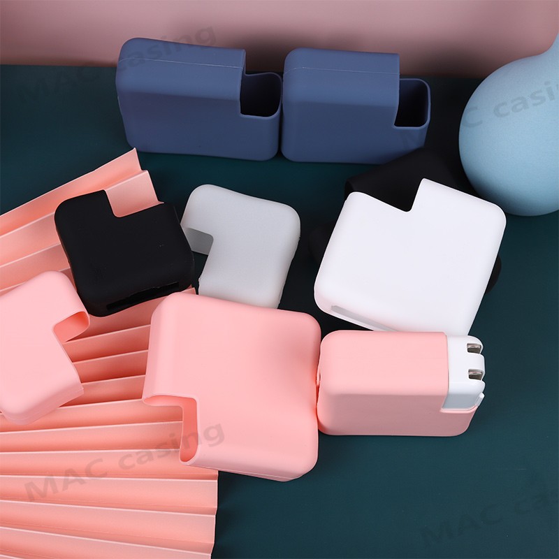 Soft silicone charger case for Macbook Air 13 M2 A2681 pro 13 M1 A2338 ...