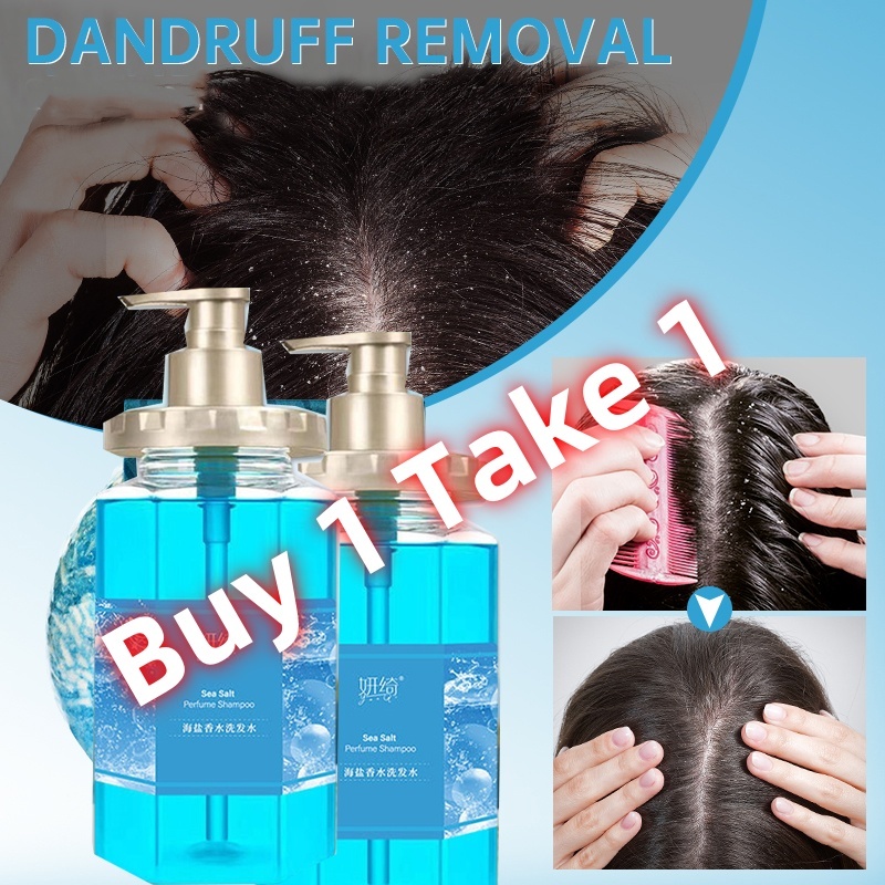 500ML Sea Salt Shampoo Oil Control Anti Dandruff Shampoo Psoriasis for Scalp Itching Hair ...