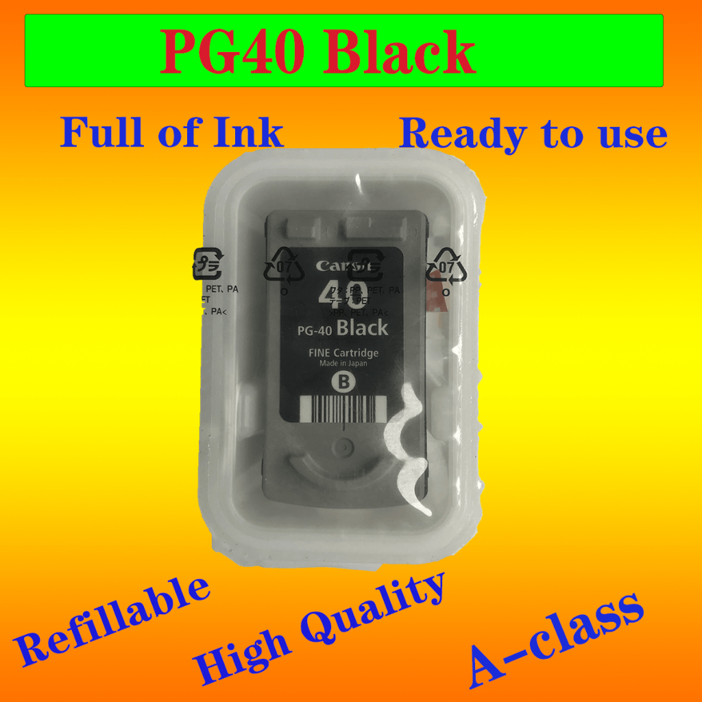 PG-40 CL-41 Refillable Ink Cartridge for CANON 40 41 Pixma ip1200 ...