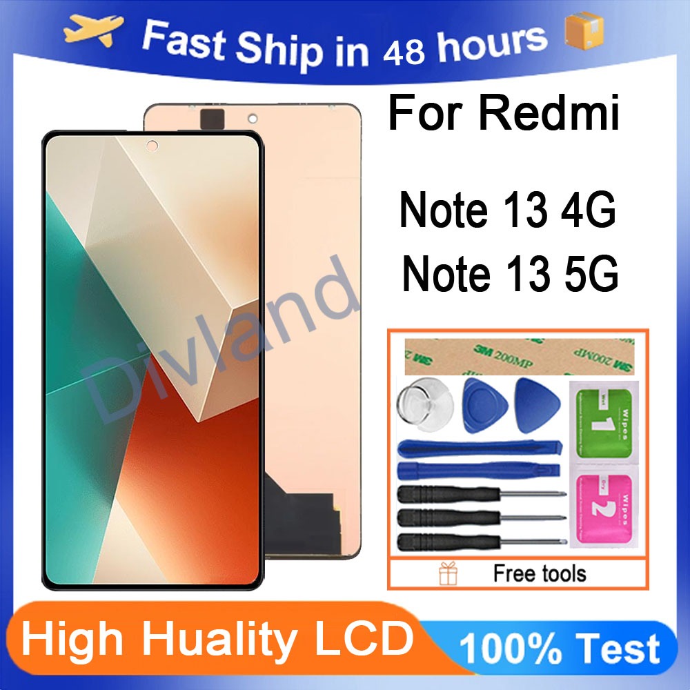 LCD Original AMOLED Redmi Note 13 4G 5G LCD Display Touch Screen ...