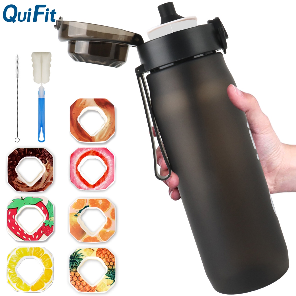 Air Water Bottle with 7 Flavor Pods, Flavored Water Bottles with Straw, Scented Water Bottle ...