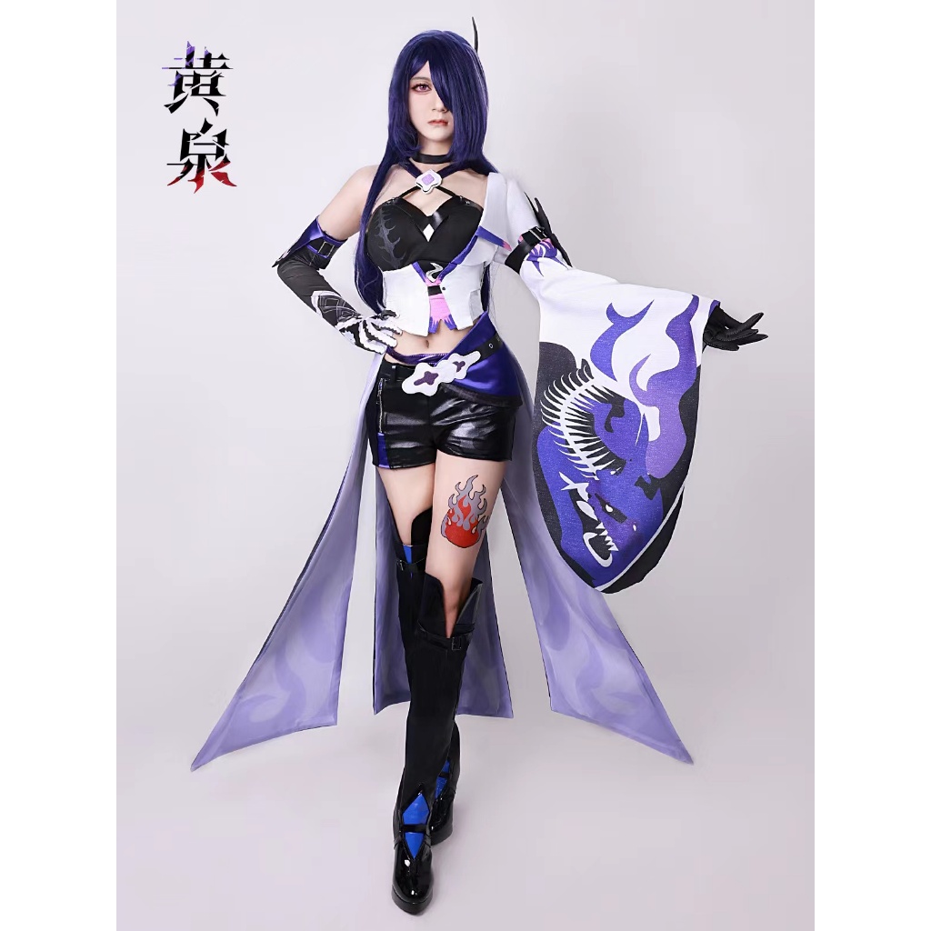 Honkai: Star Rail Acheron Cosplay Costume WUDU Anime Women Cos Full Set ...