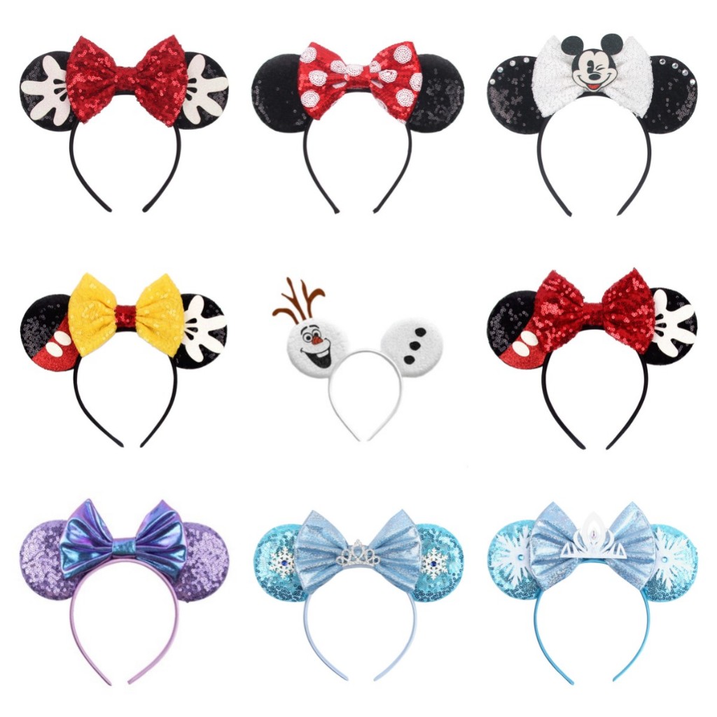 Disney Minnie Ears Hair Bands For Women Disneyland Mickey Mouse ...