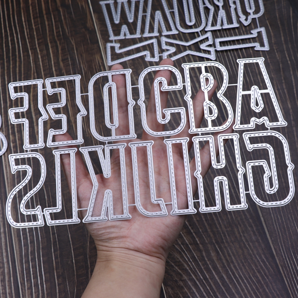 6cm Alphabets and Numbers Metal Die Cuts for Scrapbooking, Number and ...