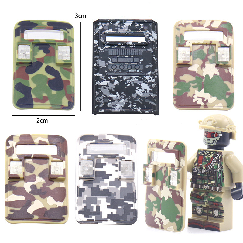 SWAT MOC Police Shield Building Blocks Children Toy Compatible Army ...