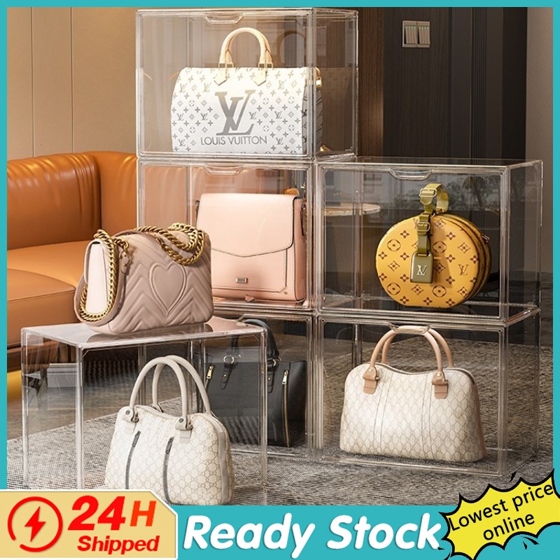 Acrylic box for Bag Magnetic door Display box Transparent Storage Box ...