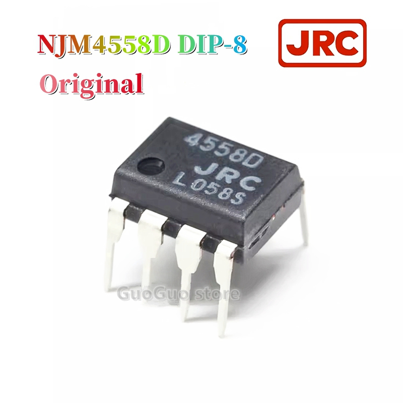10pcs Original JRC4558D DIP-8 NJM4558D 4558D JRC4558 NJM4558 DIP8 Dual operational amplifier New ...