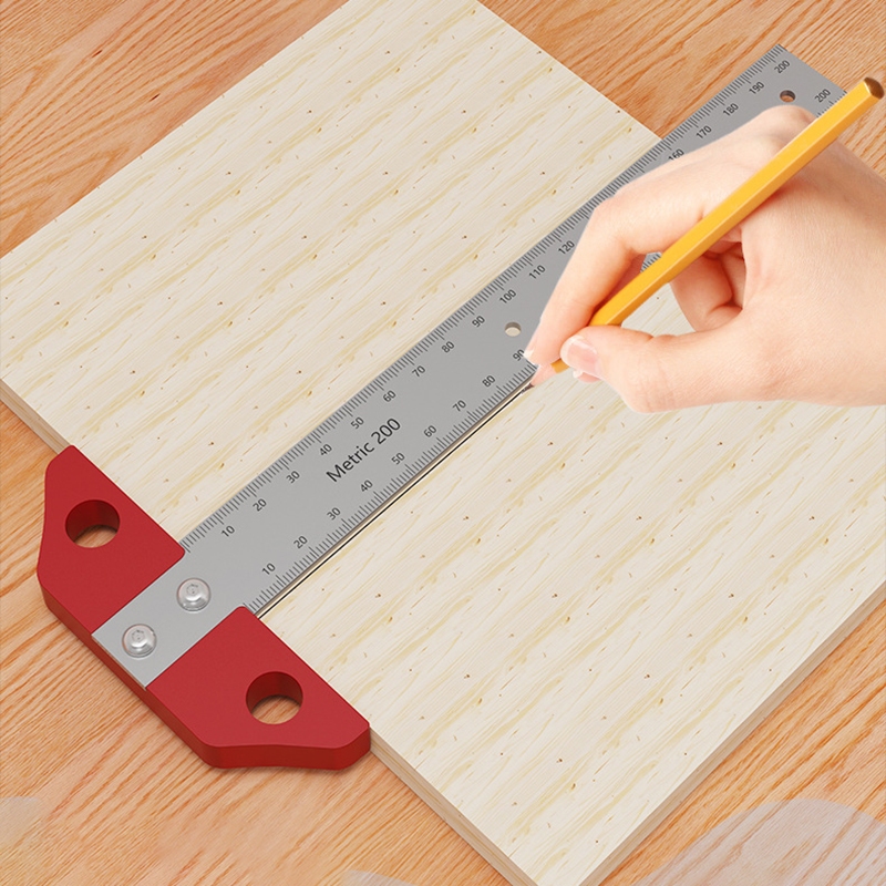 Woodworking Scriber T-Square Ruler 8inch/200mm Scribing Ruler For ...