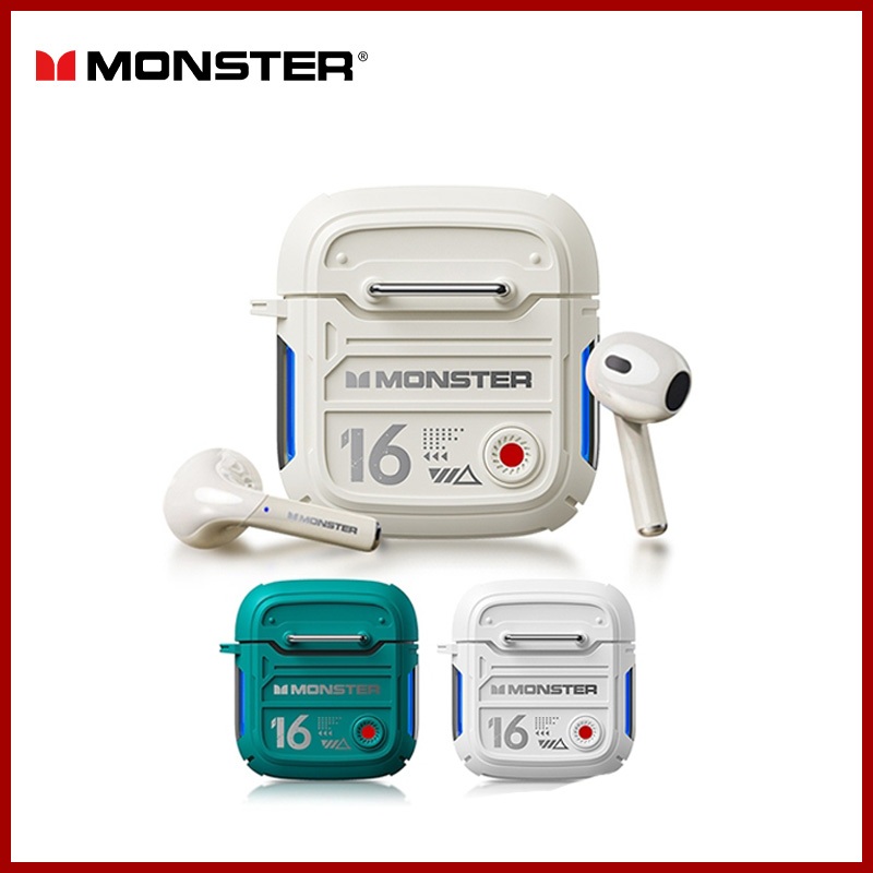 Monster XKT16 TWS earphones wireless bluetooth 5.3 earbuds sport gamer ...