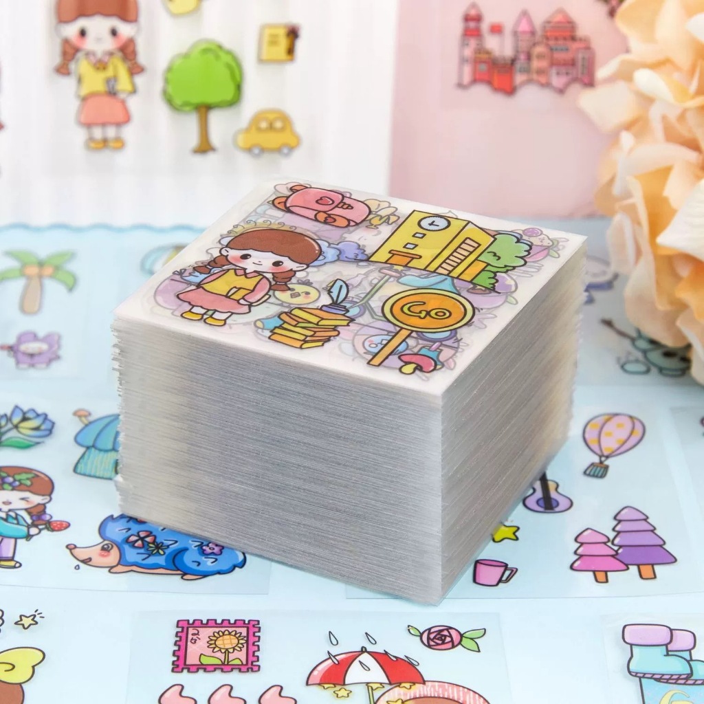 10/20pcs Cartoon Sticker PET Waterproof Sticker diy Handbook Material ...
