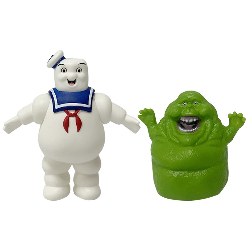 1Pcs Anime Ghostbusters Figure Green Ghost Marshmallow Ghost Q Version ...