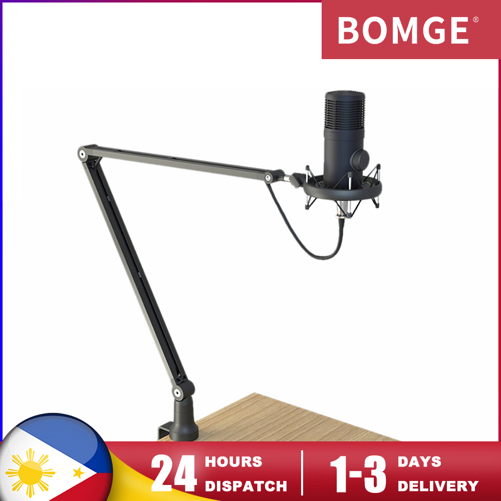 BOMGE Microphone boom arm bracket with table mount, 360° swivel ...