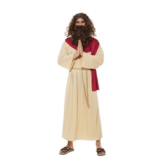 COD Adult Morph Jesus Costume Men Jesus Wig And Beard Jesus Cosplay ...