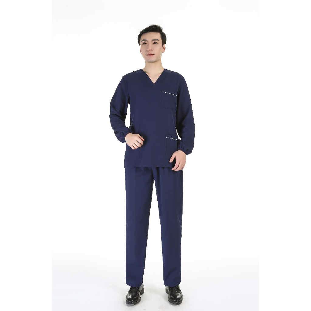 Hospital doctor uniform, nurse uniform, clinic men elastic suit ...