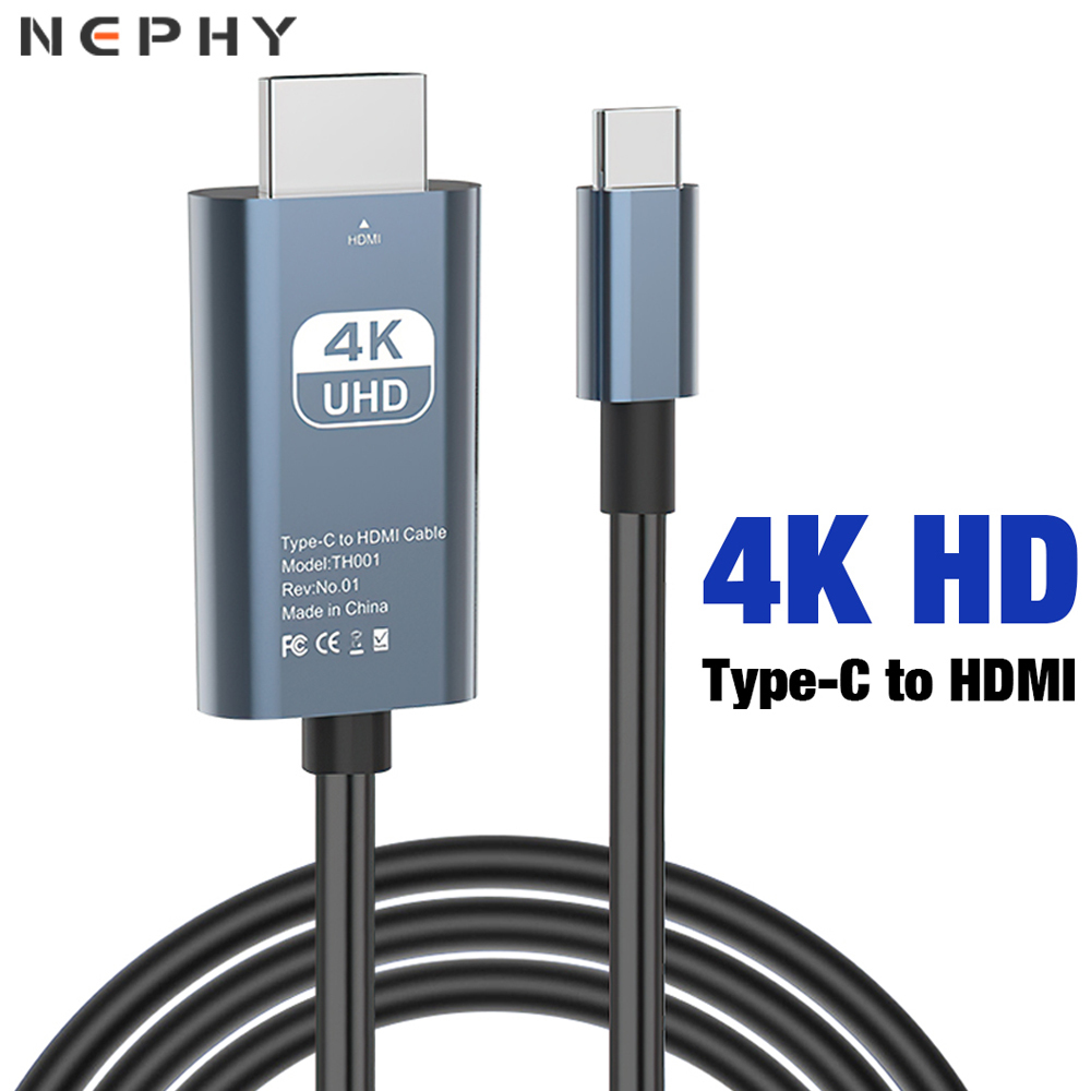 4K HD Video Cable For iPhone 15 Pro Max iPad Macbook Xiaomi USB Type C ...