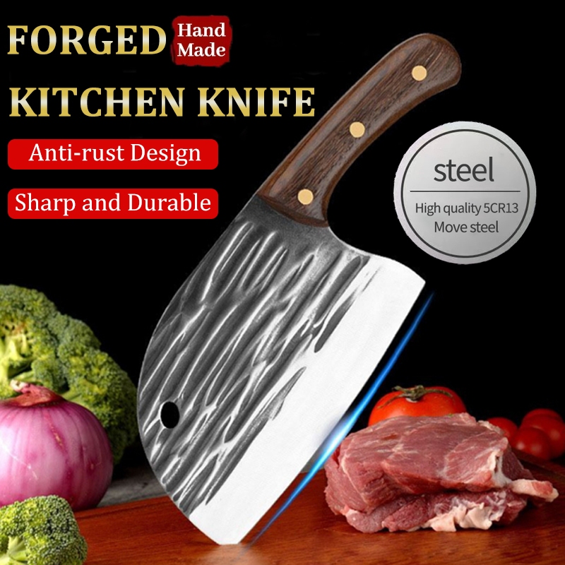 Japanese Knife Kitchen Knife Traditional Handmade Chef's Chopper ...