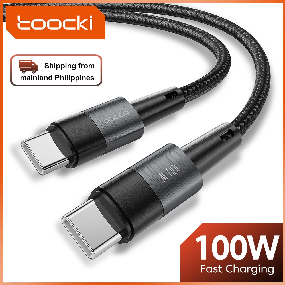 Toocki 100W Type c to Type c cable USBC PD 5A super fast Charger Cord ...