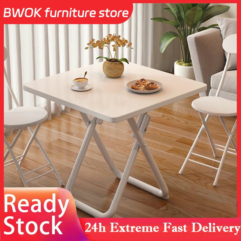 Foldable Dining Table Wooden Folding Table Table Household Simple ...