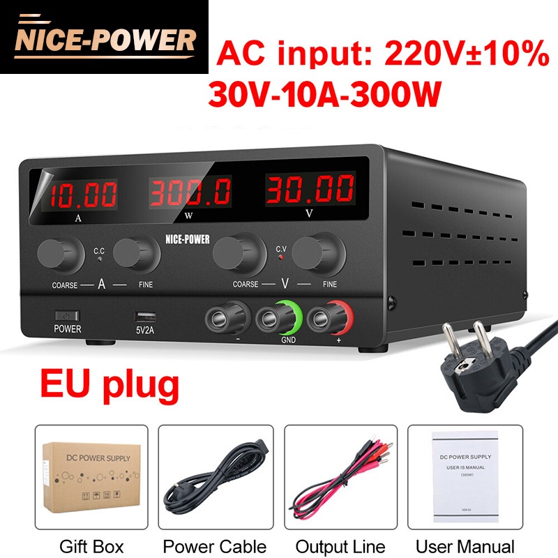 NICE-POWER Adjustable DC Power Supply: 60V 5A Variable Switching ...